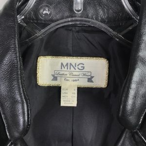 Mango | Jackets & Coats | Mng Mango Pig Leather Moto Jacket 75 | Poshmark